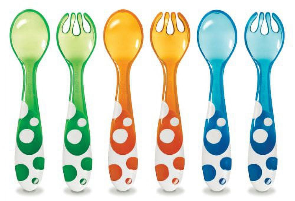 Munchkin 6 Piece Fork and Spoon Set - Walmart.com
