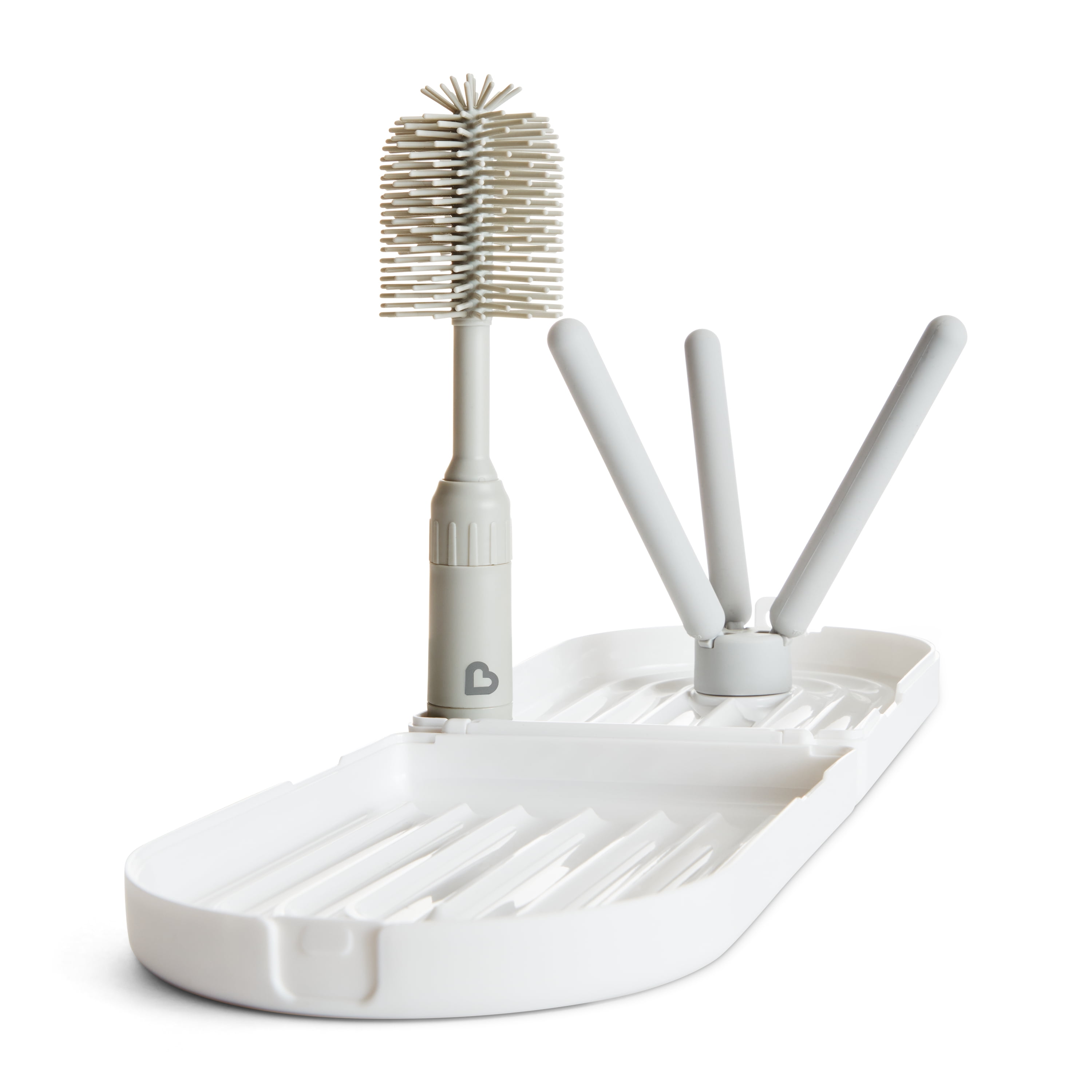 Munchkin® Portable Bottle Drying Rack with Silicone Bottle Brush, Great ...
