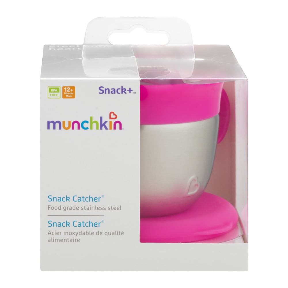 Munchkin SNACK+ Stainless Steel Snack Catcher - Colors May Vary ...