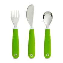 Munchkin® Splash™ Toddler Fork, Knife and Spoon Utensil Set, Blue/Green ...