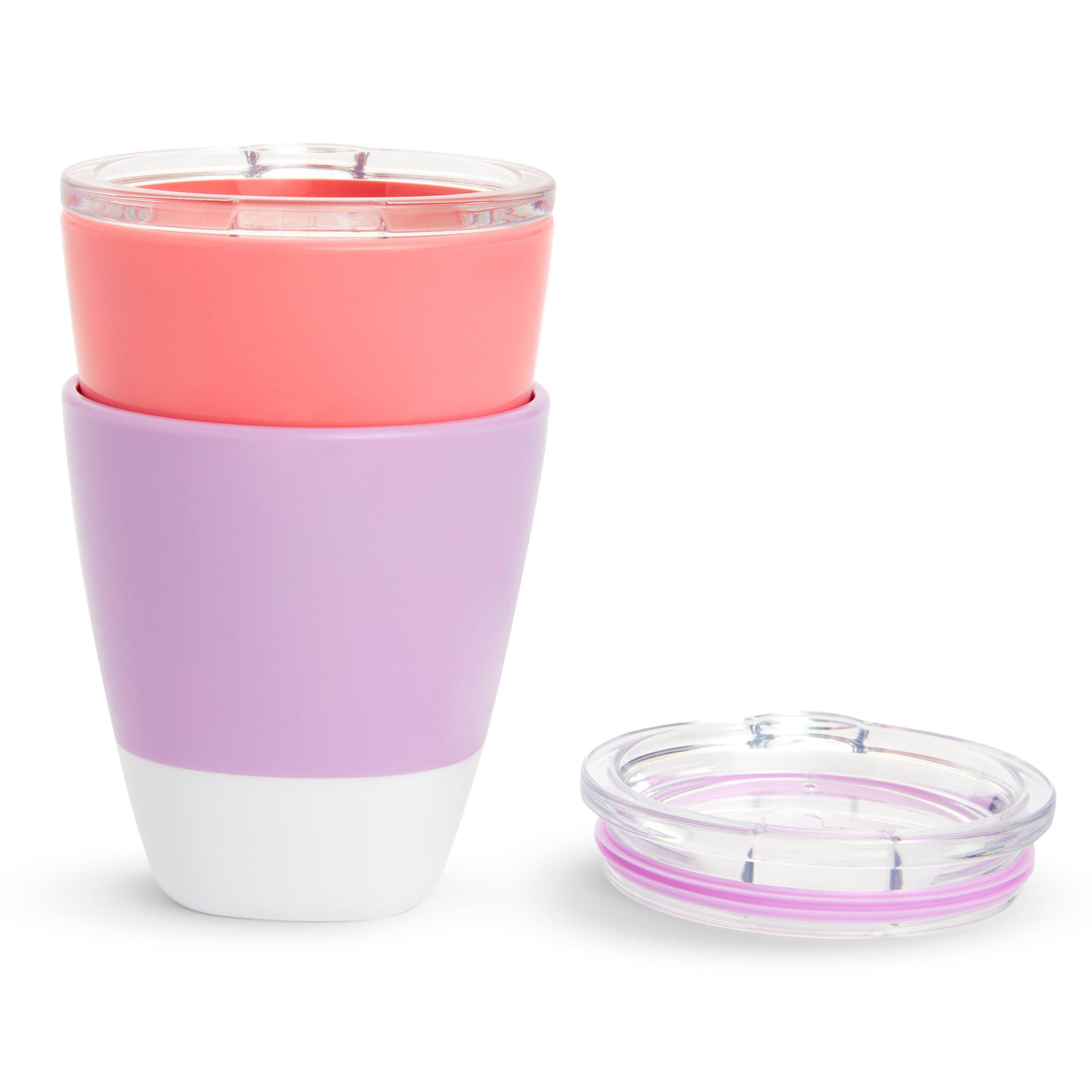 Munchkin® Splash™ Toddler Cup, 7 oz, Pink/Purple, Unisex, 2 Pack ...