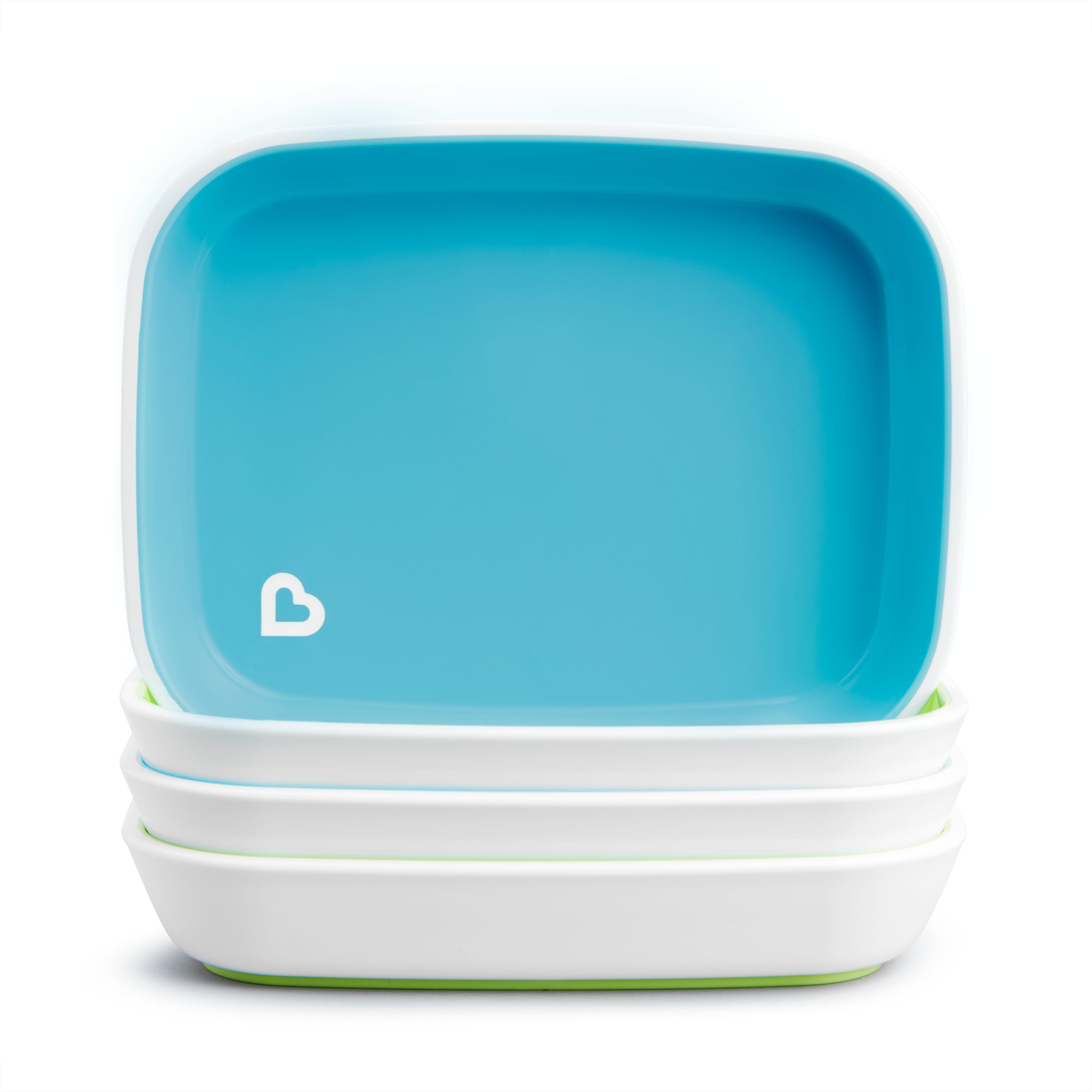 Munchkin® Splash™ Toddler Plates, Blue/Green, Unisex, 4 Pack - Walmart.com