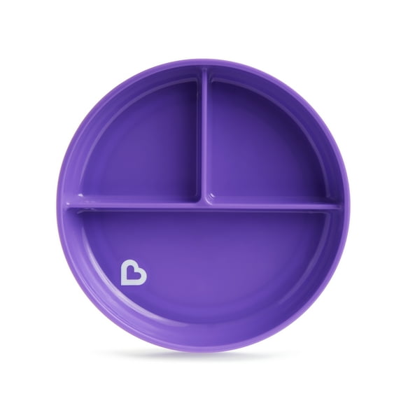 Munchkin® Stay Put™ Divided Section Suction Plate, Purple, Unisex ...