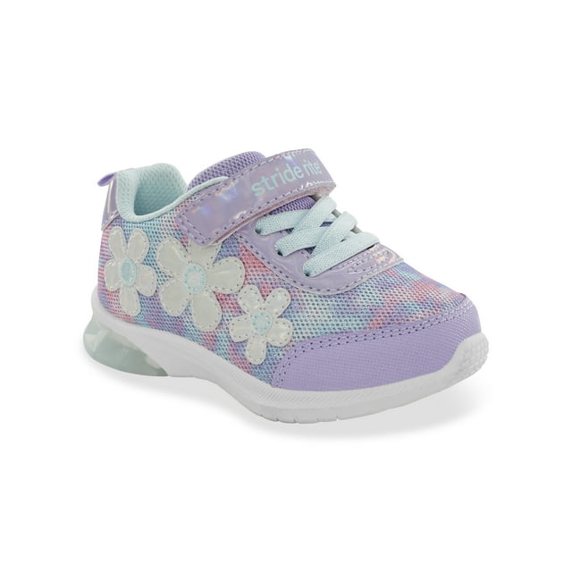 Munchkin by Stride Rite Toddler Girl Light Up Sneakers, Lavender ...
