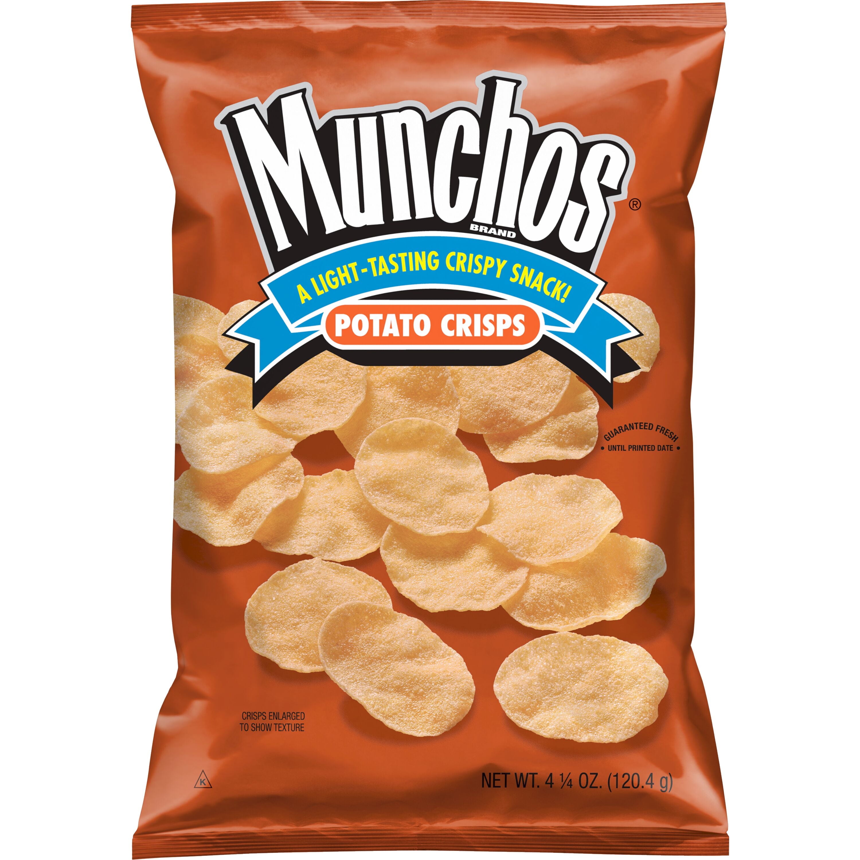 Munchos Original Flavor Potato Crisps, Light-Tasting, Crunchy Snack, 4. ...