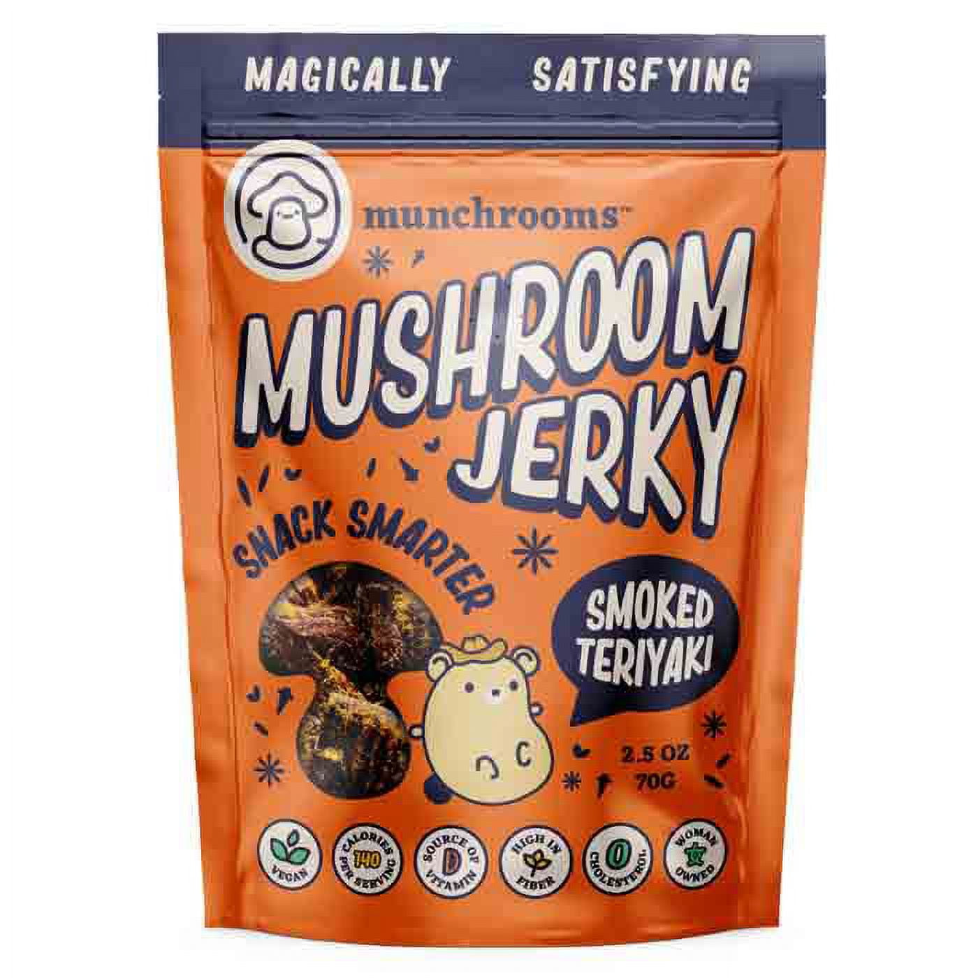 Munchrooms - Mushroom Jerky, 2.5oz | Multiple Flavor - Walmart.com