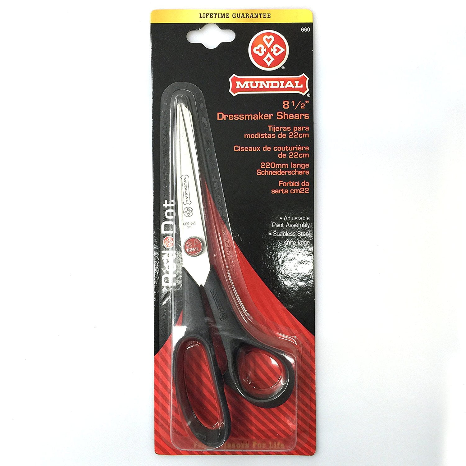 Mundial Red Dot 8-1/2" Dressmaker Shear Scissor 660 - Walmart.com