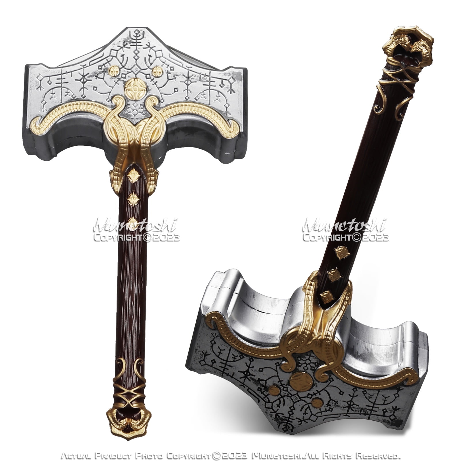 Munetoshi 19” Foam GoW Mjolnir Thor Hammer Aesir Norse God Video Game ...