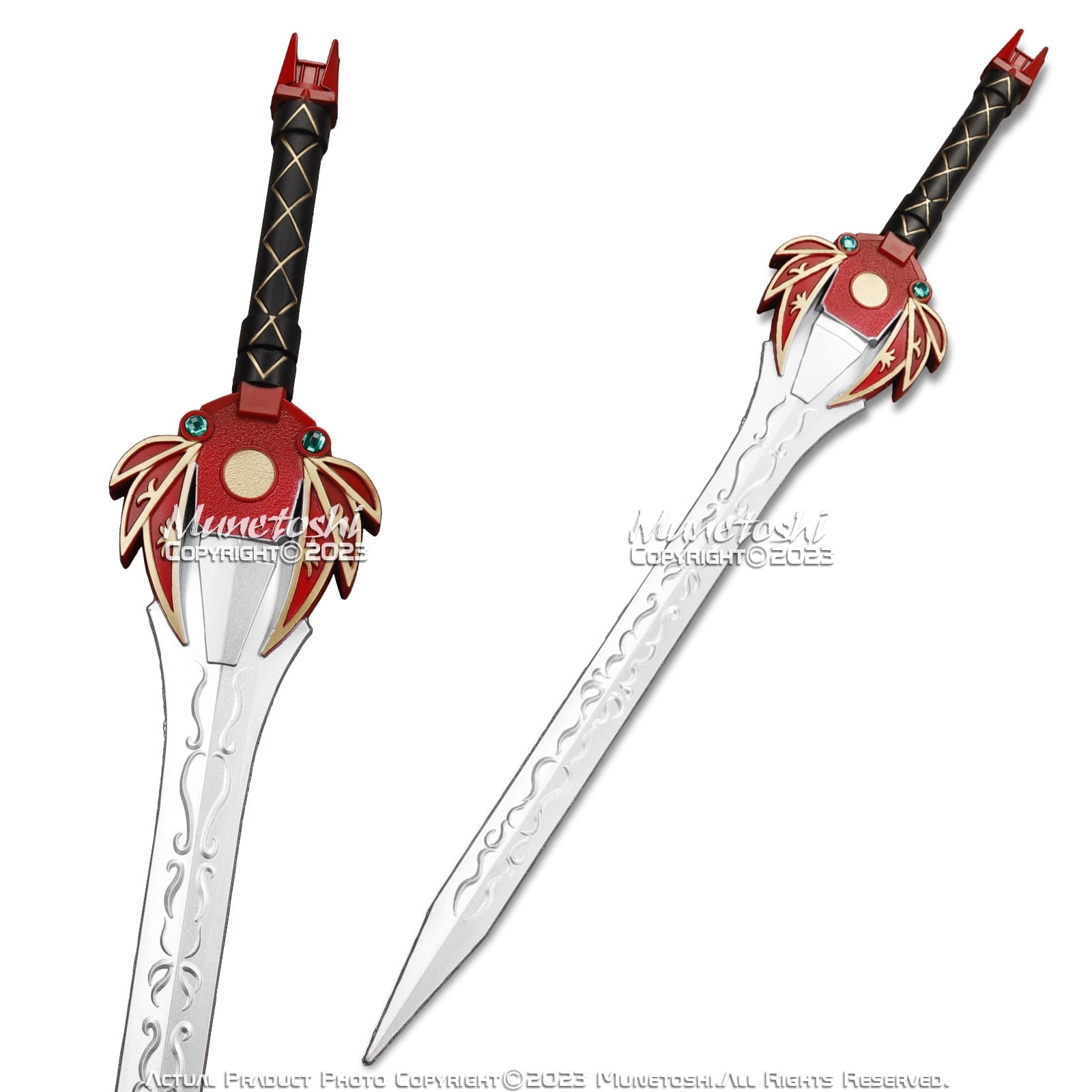 Munetoshi 39.5” Plastic Toy Saber, Mighty Power Red Ranger Foam Sword ...