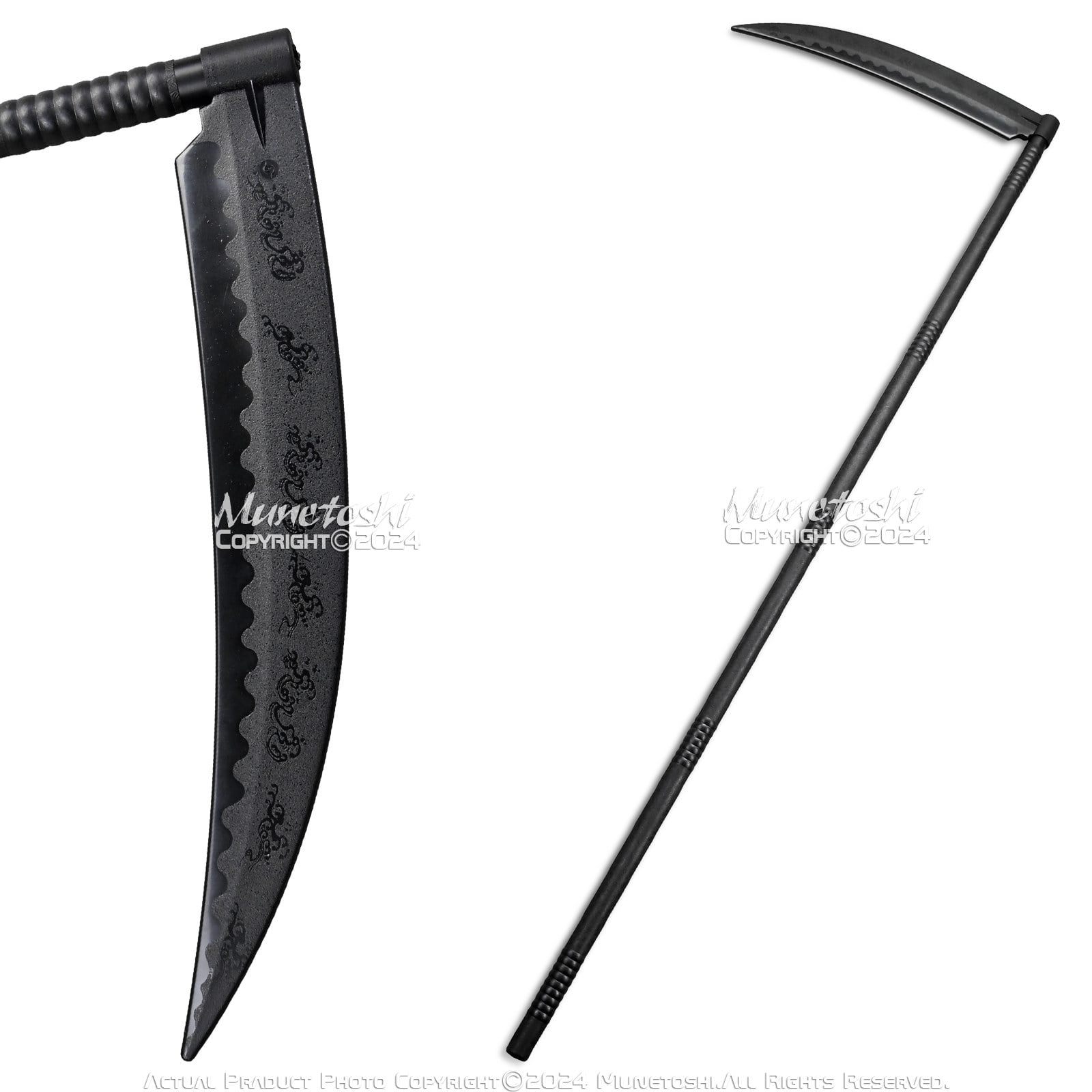 Munetoshi 59" Polypropylene Grim Reaper Scythe Sickle Sturdy Display ...