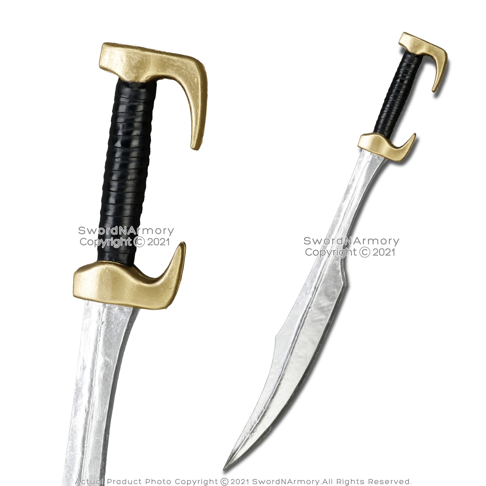 Munetoshi Foam Medieval Spartan Leonidas Sword Gold Fantasy Movie ...