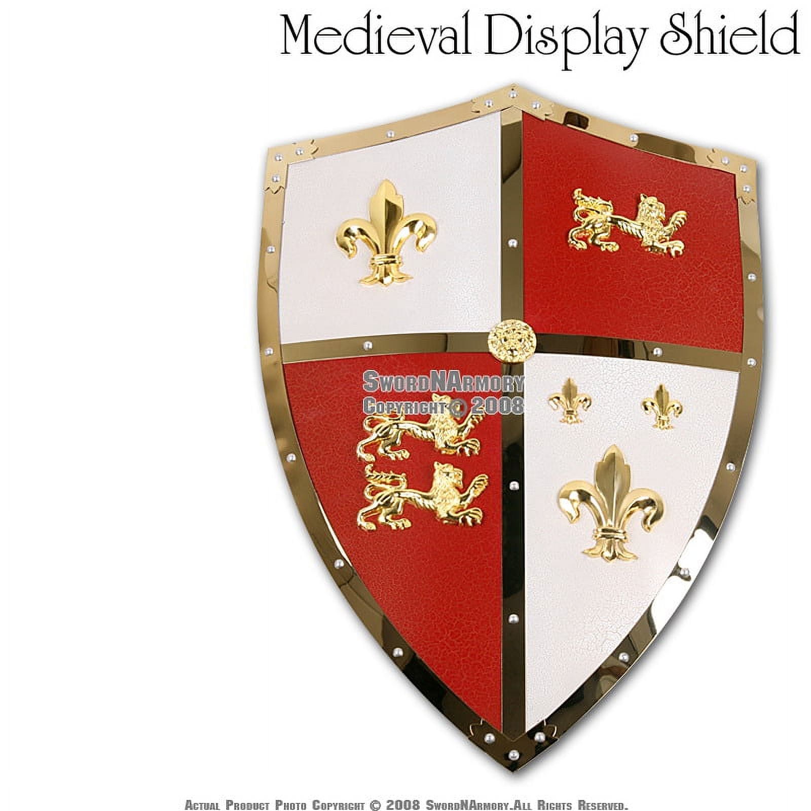Munetoshi Medieval Royal Crusader Lion Shield Armor w/ handle - Walmart.com