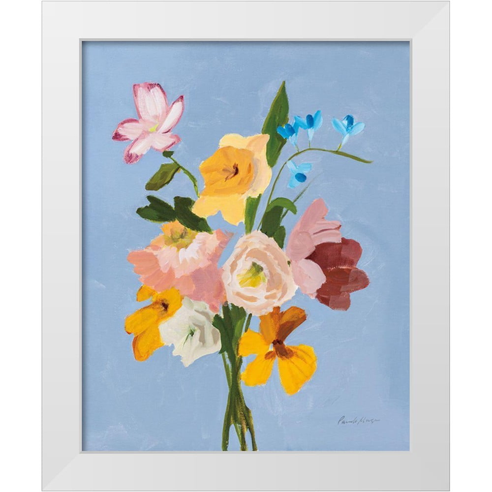 Munger, Pamela 26x32 White Modern Wood Framed Museum Art Print Titled - Sugar Flowers - Walmart.com