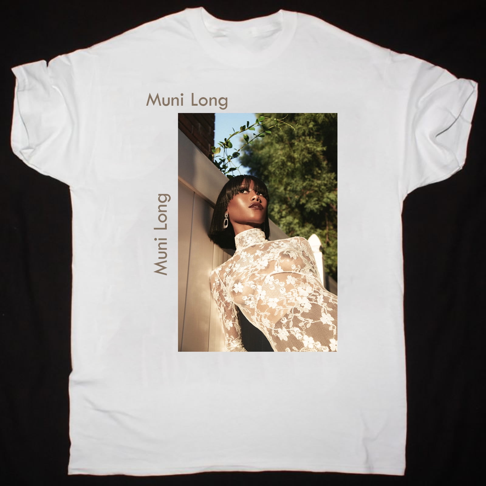 Muni Long Music For Lovers White T-Shirt Cotton Full Size - Walmart.com