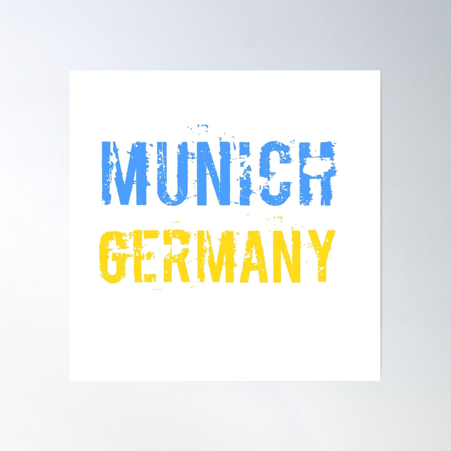 Munich Design Poster Wall Art, Modern Wall Decor, 16x16 UNFRAMED ...