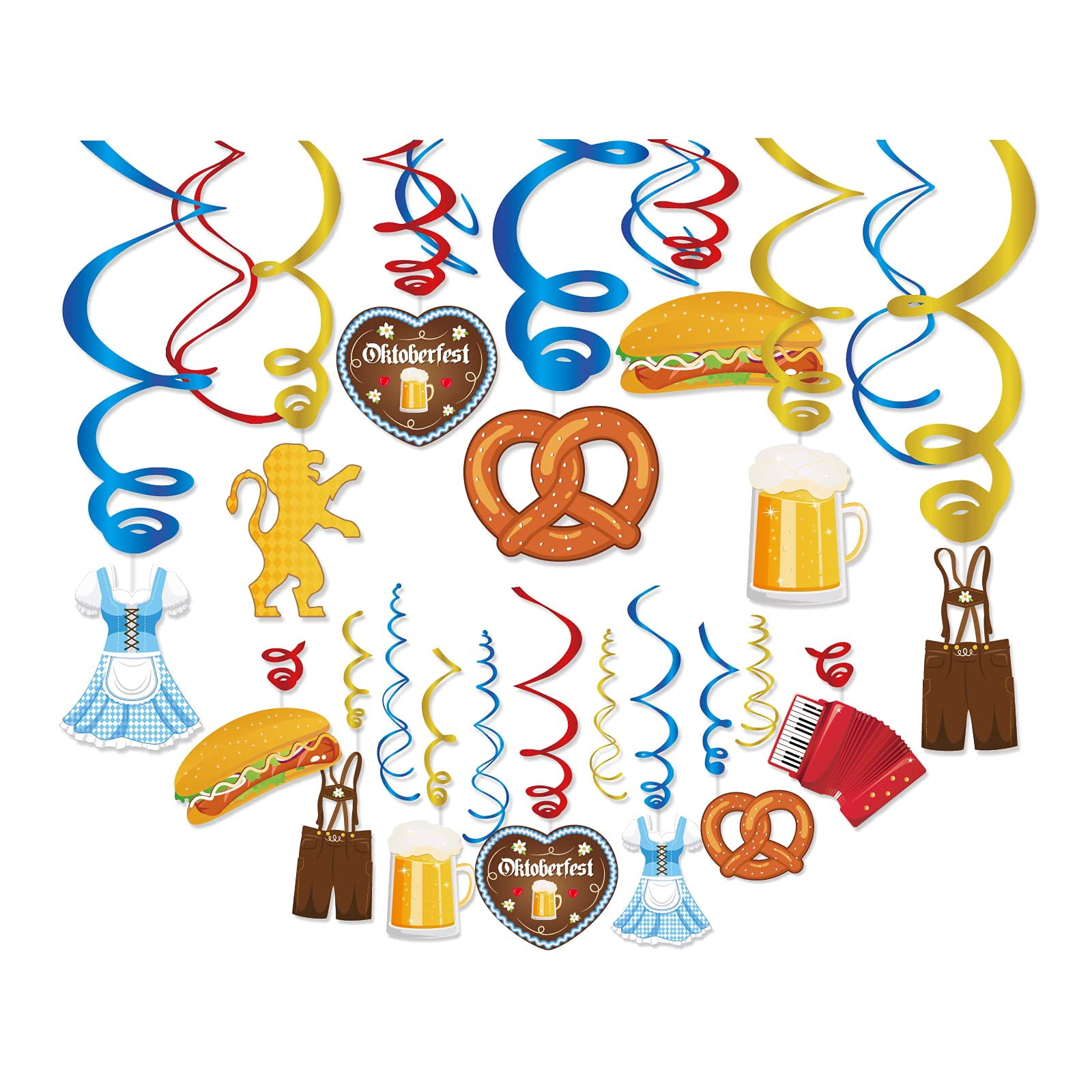 The Munich OktoberfestTRDN Swirl Decorations,German Oktoberfest Party ...