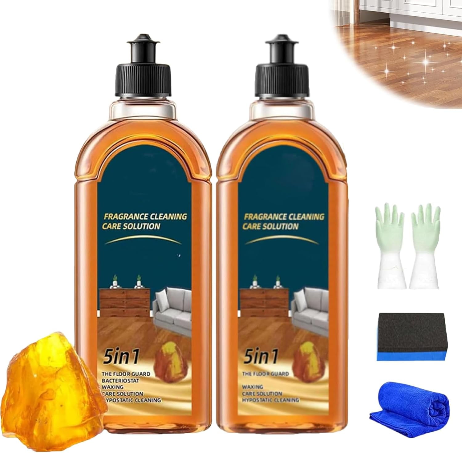 Munich Sunny Floor Cleaner, Spainho 5 in 1 Floor Cleaner, 500ml /17 Oz ...