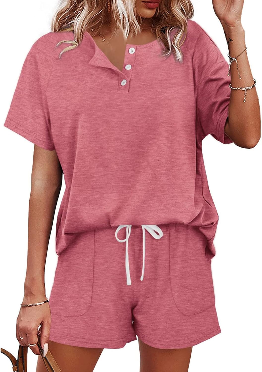 Municipal 2 Piece Outfits for Women Summer Shorts Sets Lounge Matching ...