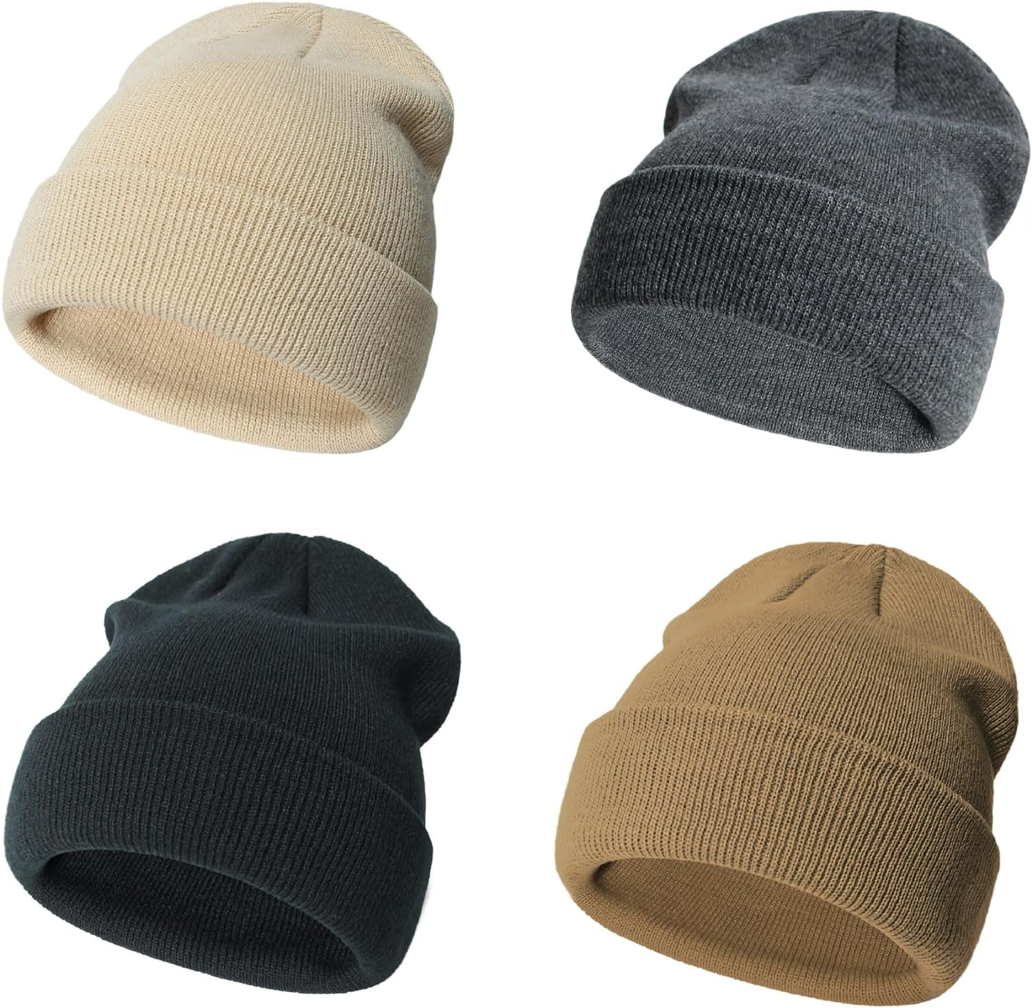 Municipal 4 Packs Toddler Girls Winter Hats Infant Boys Beanie Soft ...