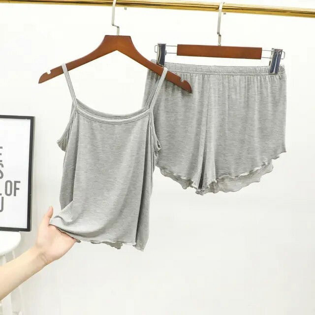 Municipal Cami Women Pajamas Shorts Sets Sleepwear Pijama Loungewear Summer Underwear Two Piece ...