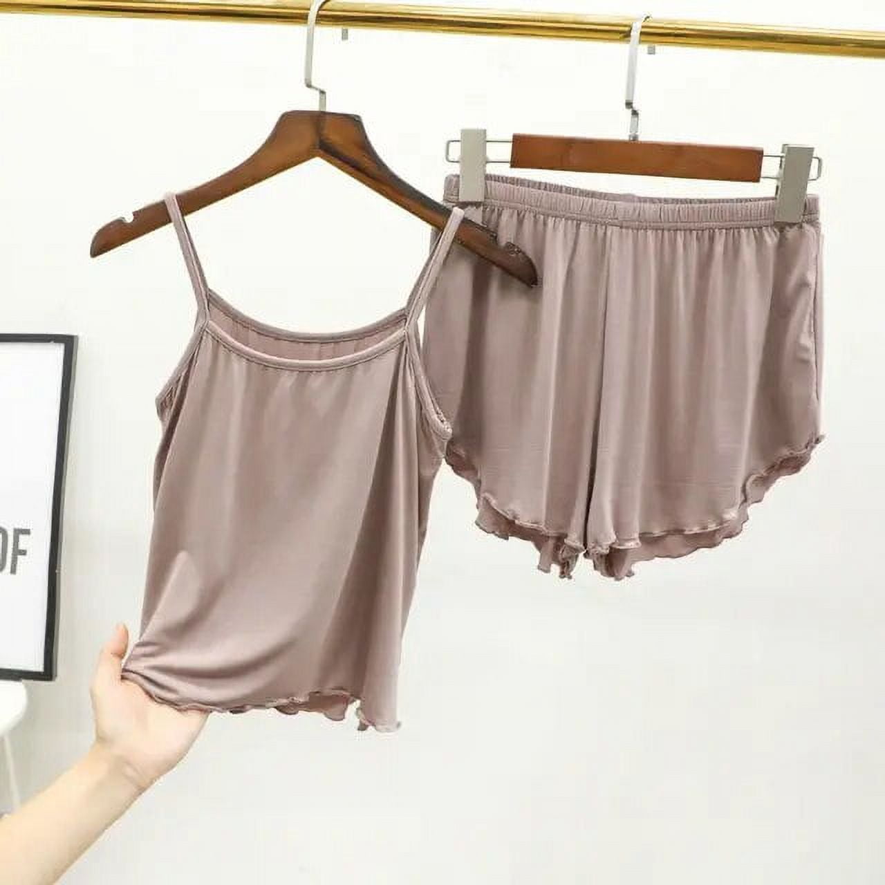 Municipal Cami Women Pajamas Shorts Sets Sleepwear Pijama Loungewear Summer Underwear Two Piece ...