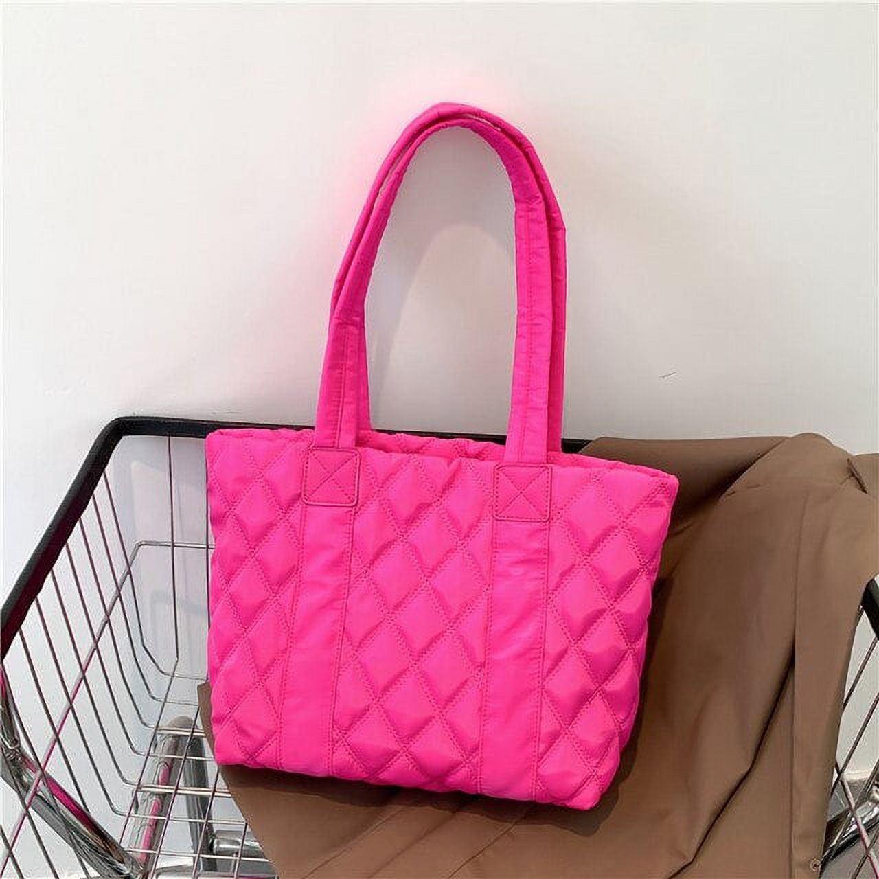 Municipal Casual Lingge Quilted Women Shoulder Bags Simple Padded Lady ...