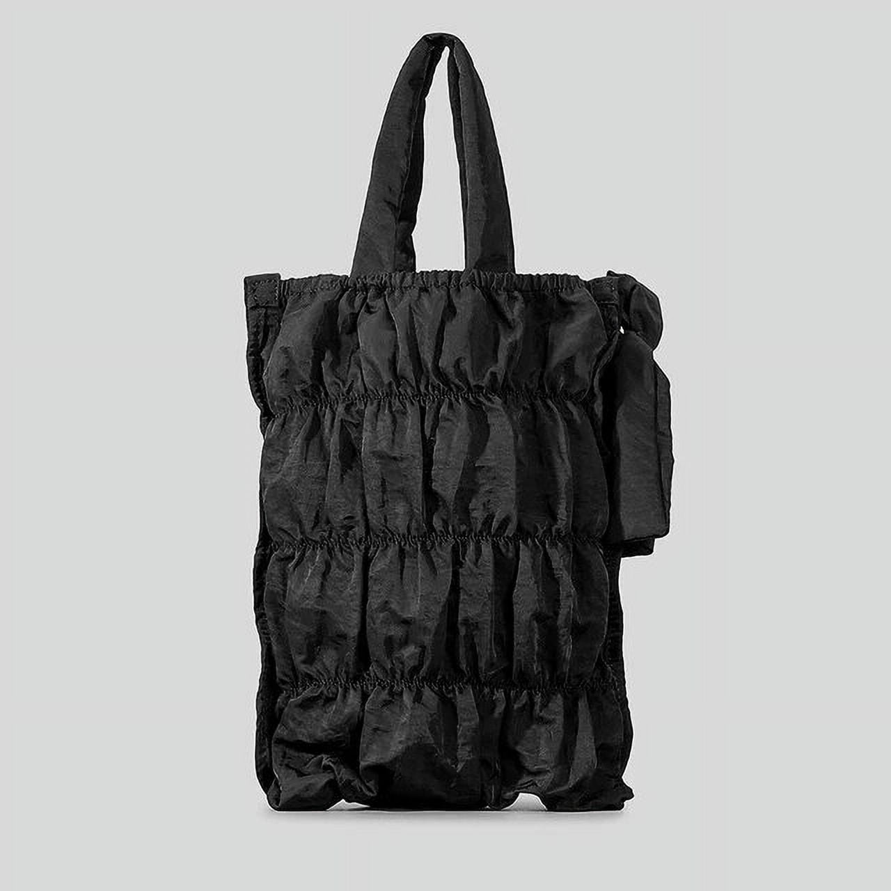 Municipal Casual Ruched Nylon Small Tote Bag Designer Pleated Women ...