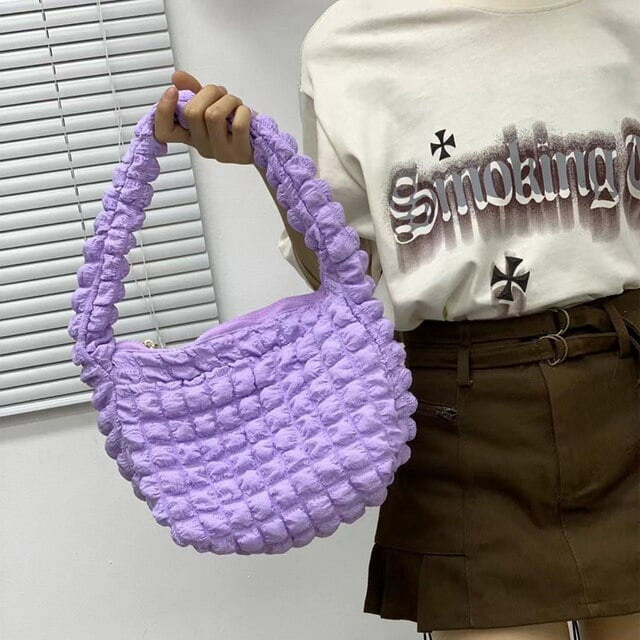 Municipal Casual ruched hobos women shoulder bags designer nylon ...
