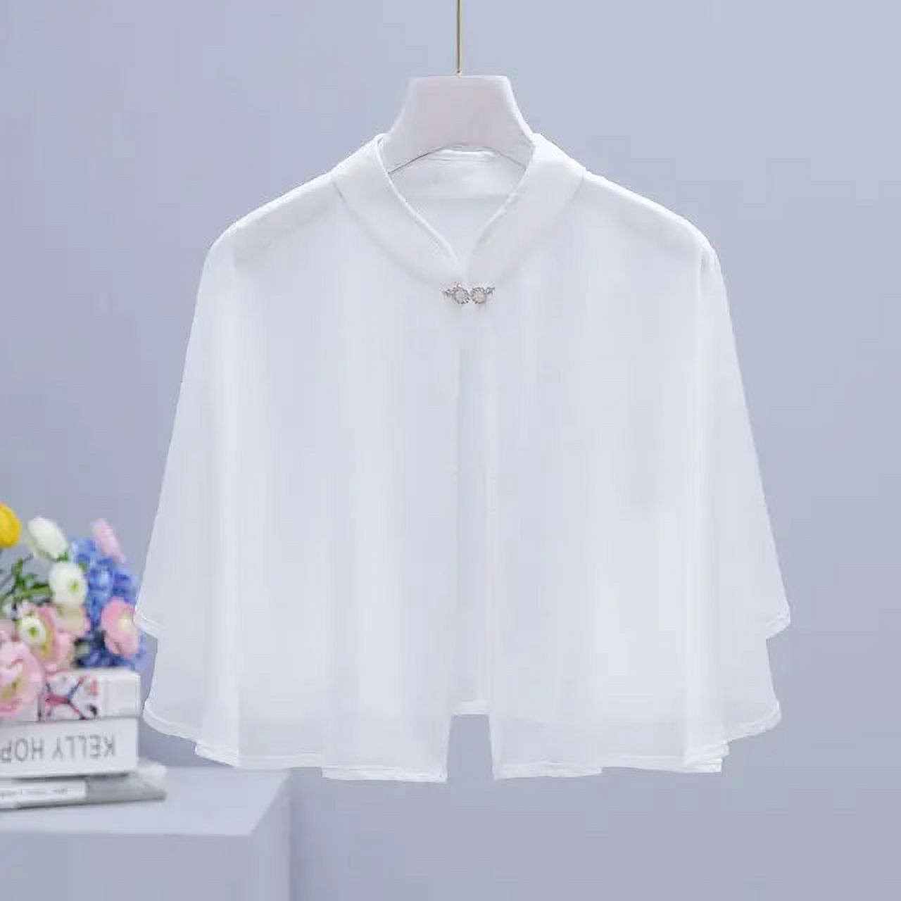 Municipal Chiffon Short Outer Wear Sunscreen Shawl Women Air ...