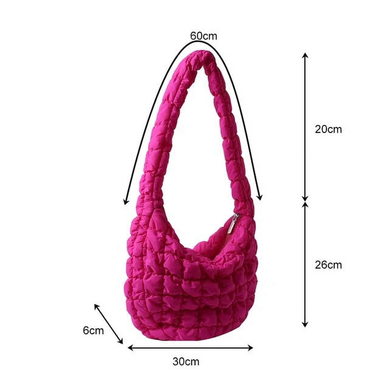 Municipal Cloud Bahu Quilted Lipit Gelembung KapasiBesar Ketiak Tote ...