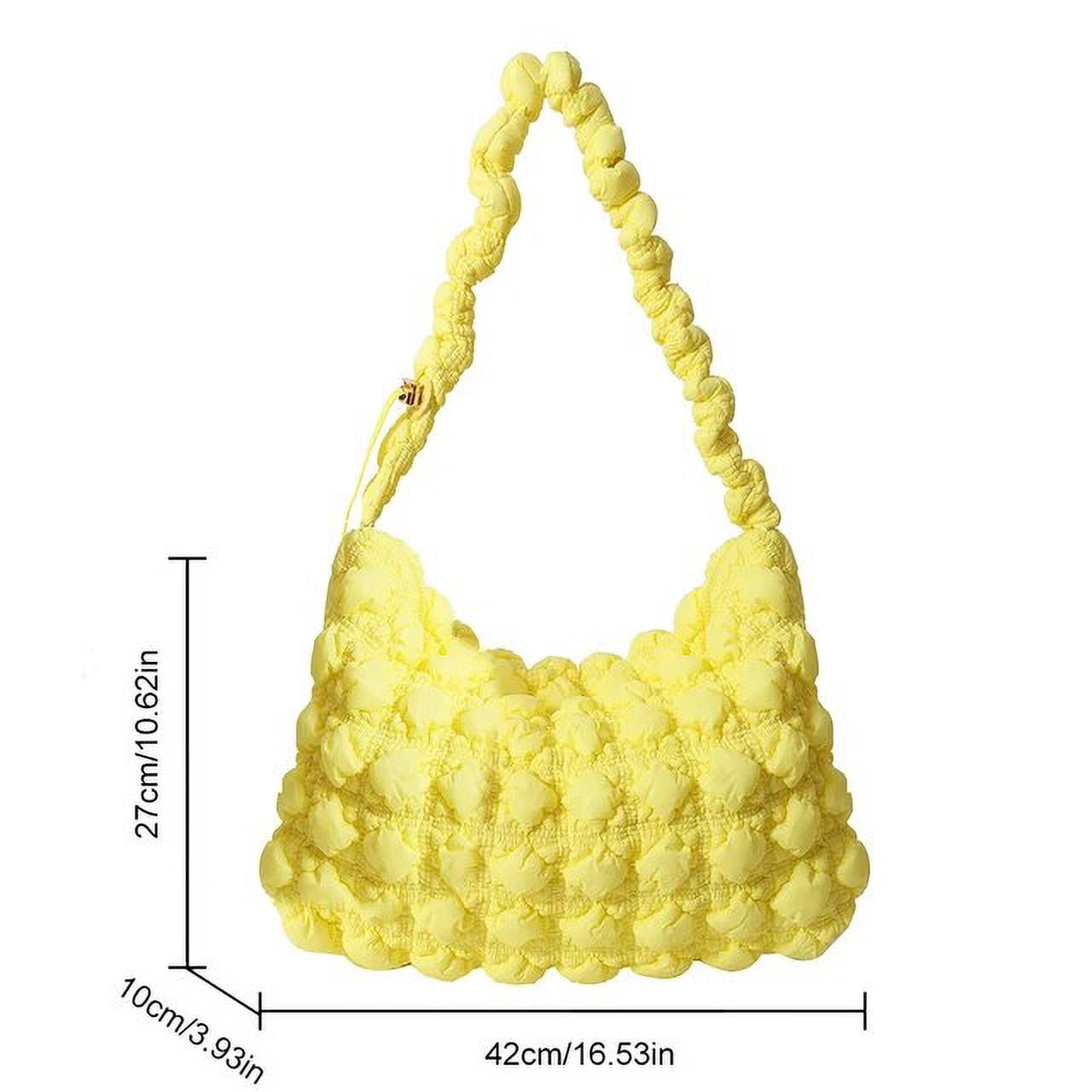 Municipal Cloud Bahu Quilted Lipit Gelembung KapasiBesar Ketiak Tote ...