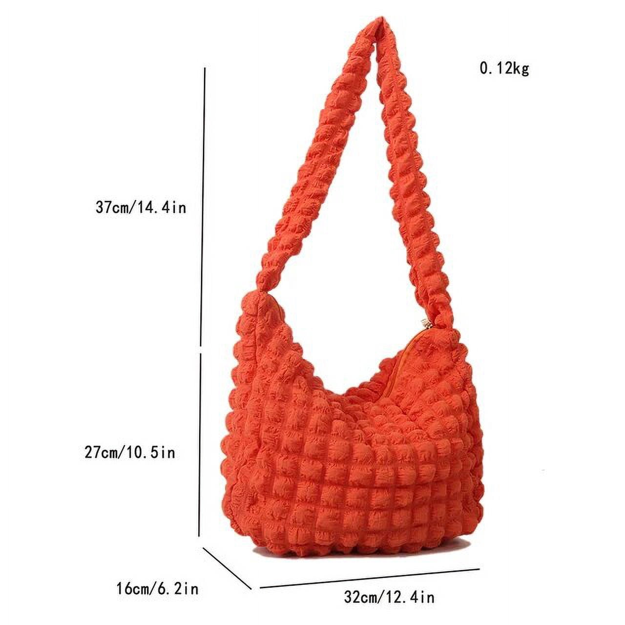 Municipal Cloud Bahu Quilted Lipit Gelembung KapasiBesar Ketiak Tote ...