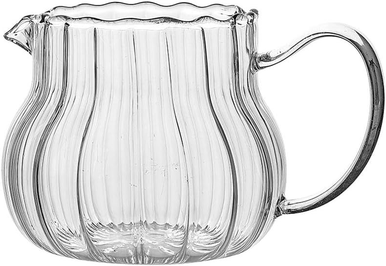 Municipal Elegant Wave Shaped Clear Crystal Glass Creamer Coffee Milk ...