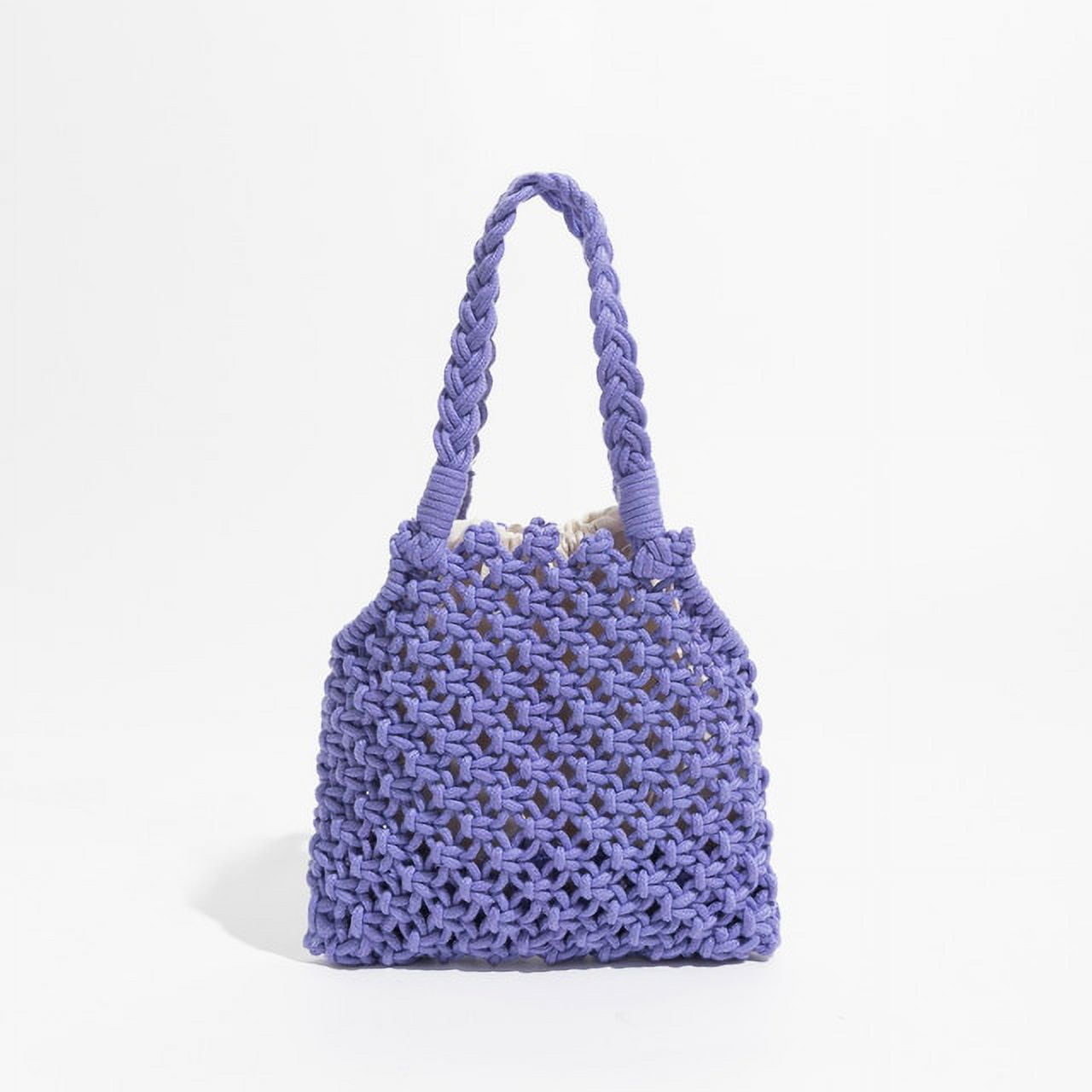 Municipal Fashion Hollow Rope Woven Women Handbag Casual Finshnet ...