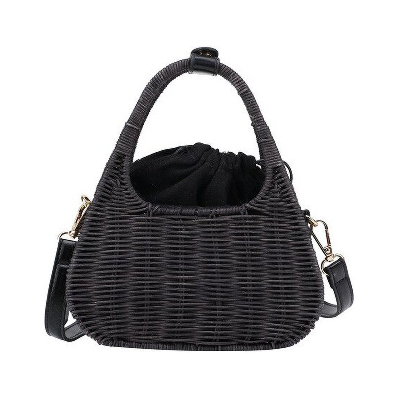 Municipal Fashion Rattan Women Handbags Designer Wicker Woven Shoulder ...