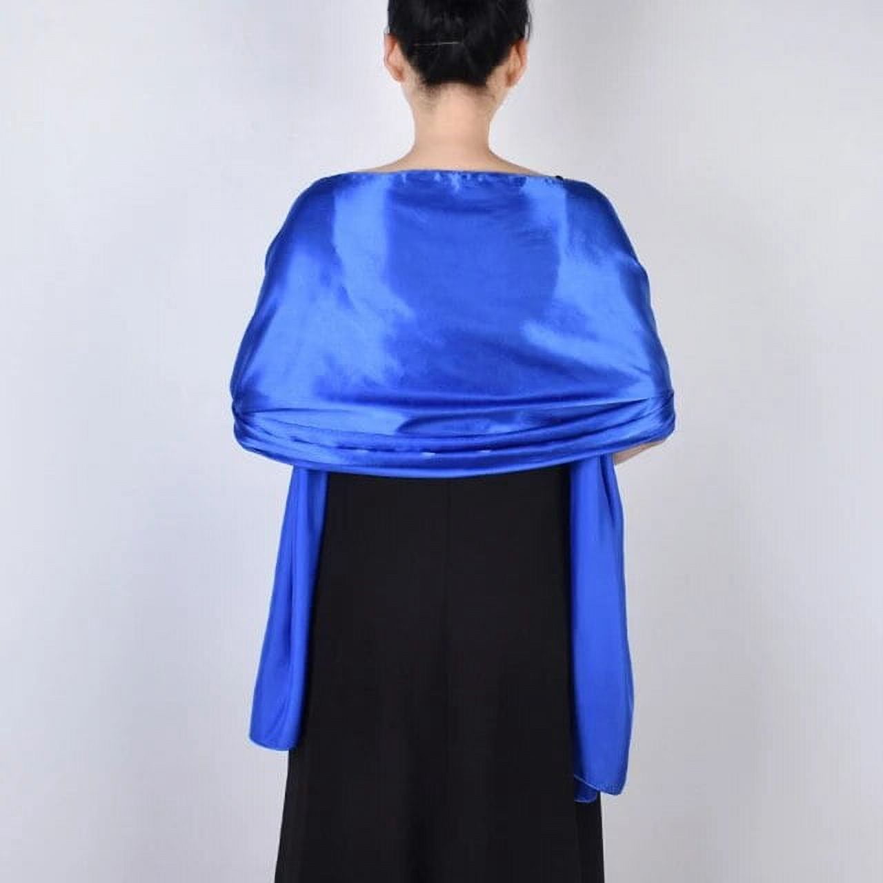 Municipal Fashion Satin Evening Dress Neck Guard Long Silk Scarf ...