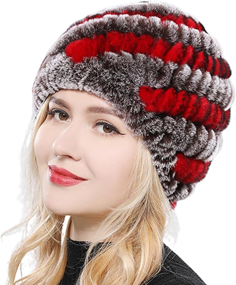 Municipal Faux Fur Beanie Hat for Women, Fluffy Russian Cossack Hat ...