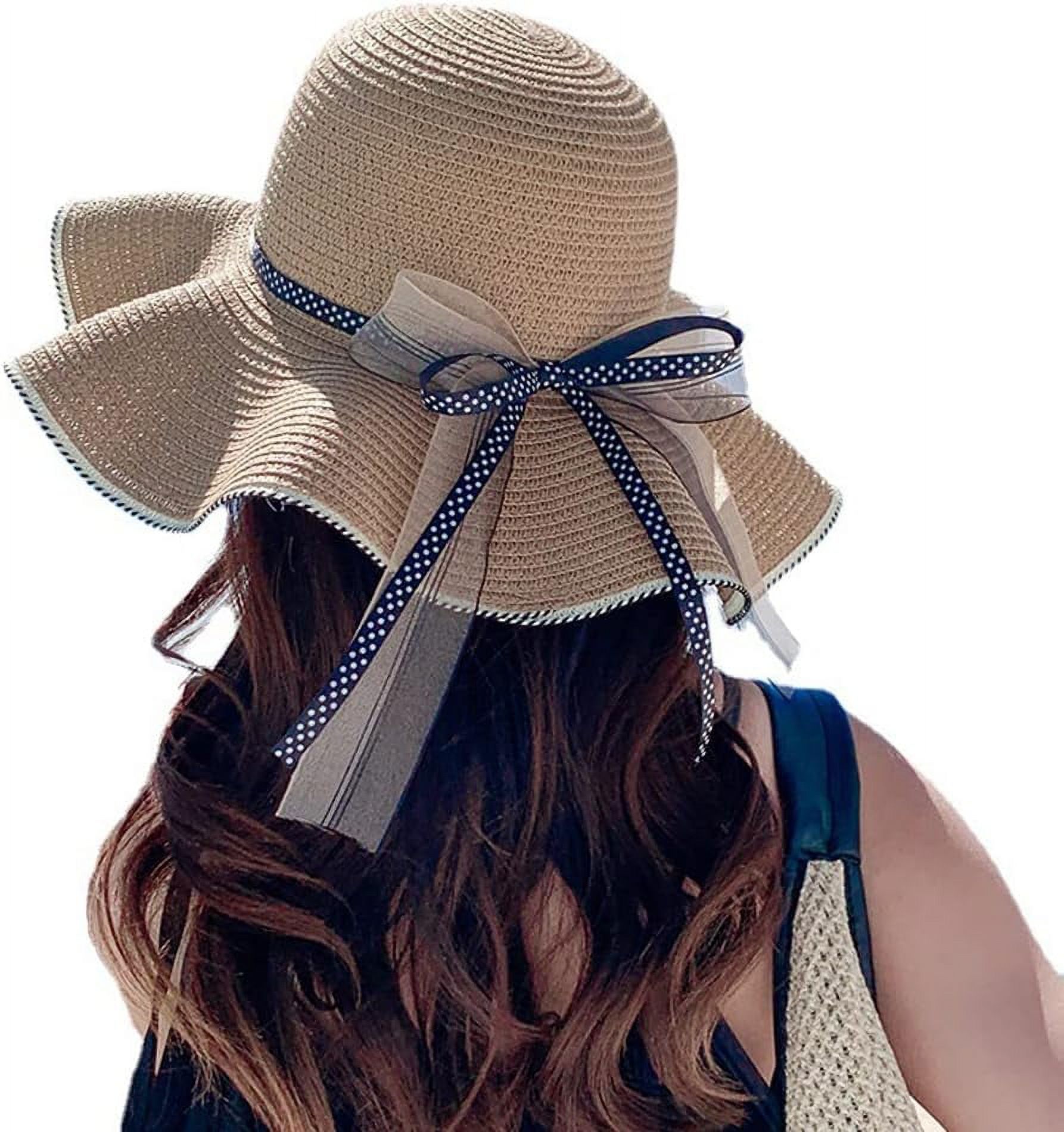 Municipal Fedora Floppy Beach Cap Panama Straw Hat Wide Brim Sun Hat ...