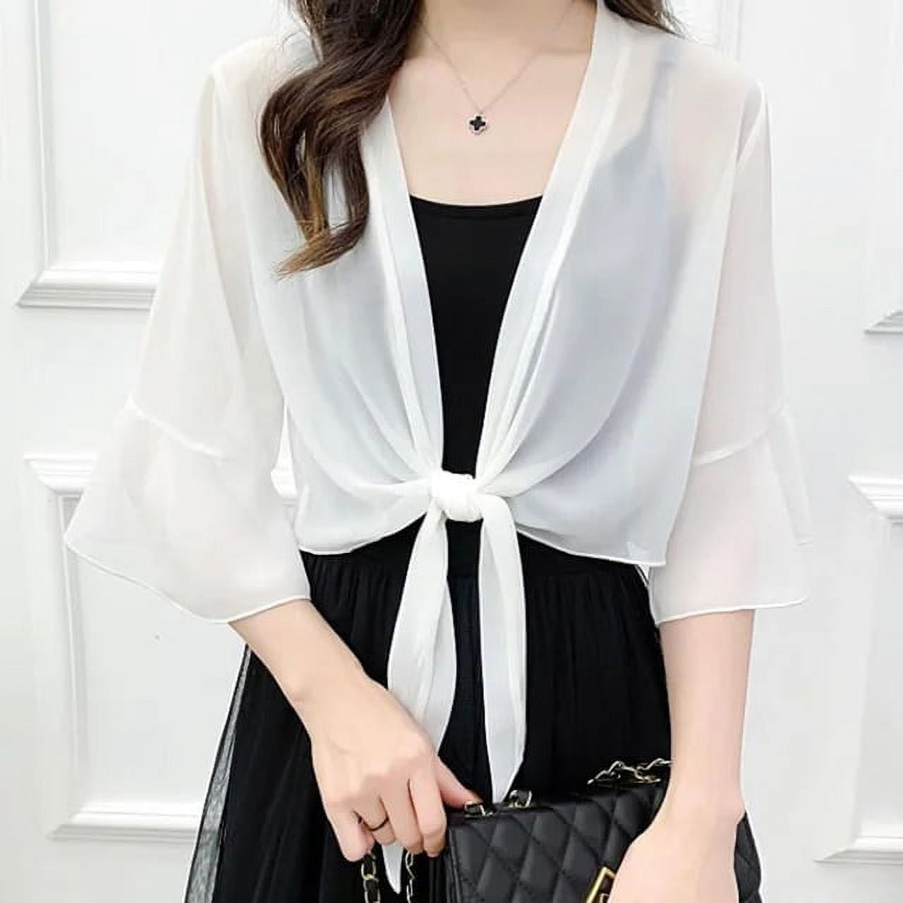 Municipal Female Solid Small Jacket Summer Air Conditioning Shirt Thin ...
