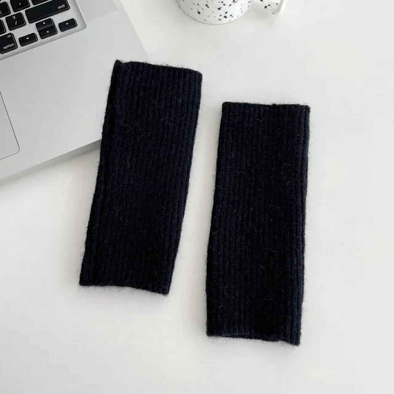 Municipal Fingerless Mittens Female Anime Gloves Women Knitted Gloves ...