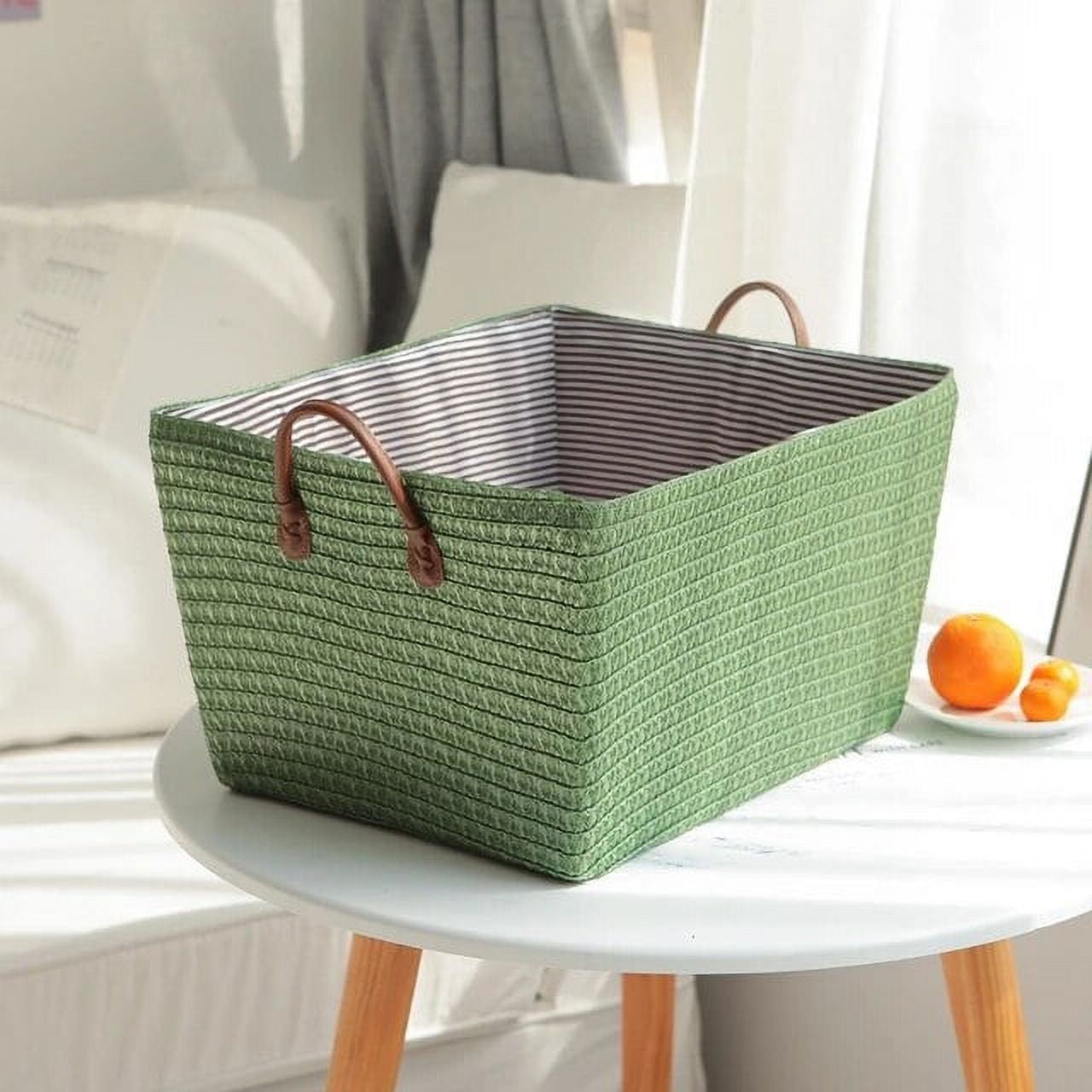 Municipal Foldable Woven Storage Basket Handmade Large Storage ...