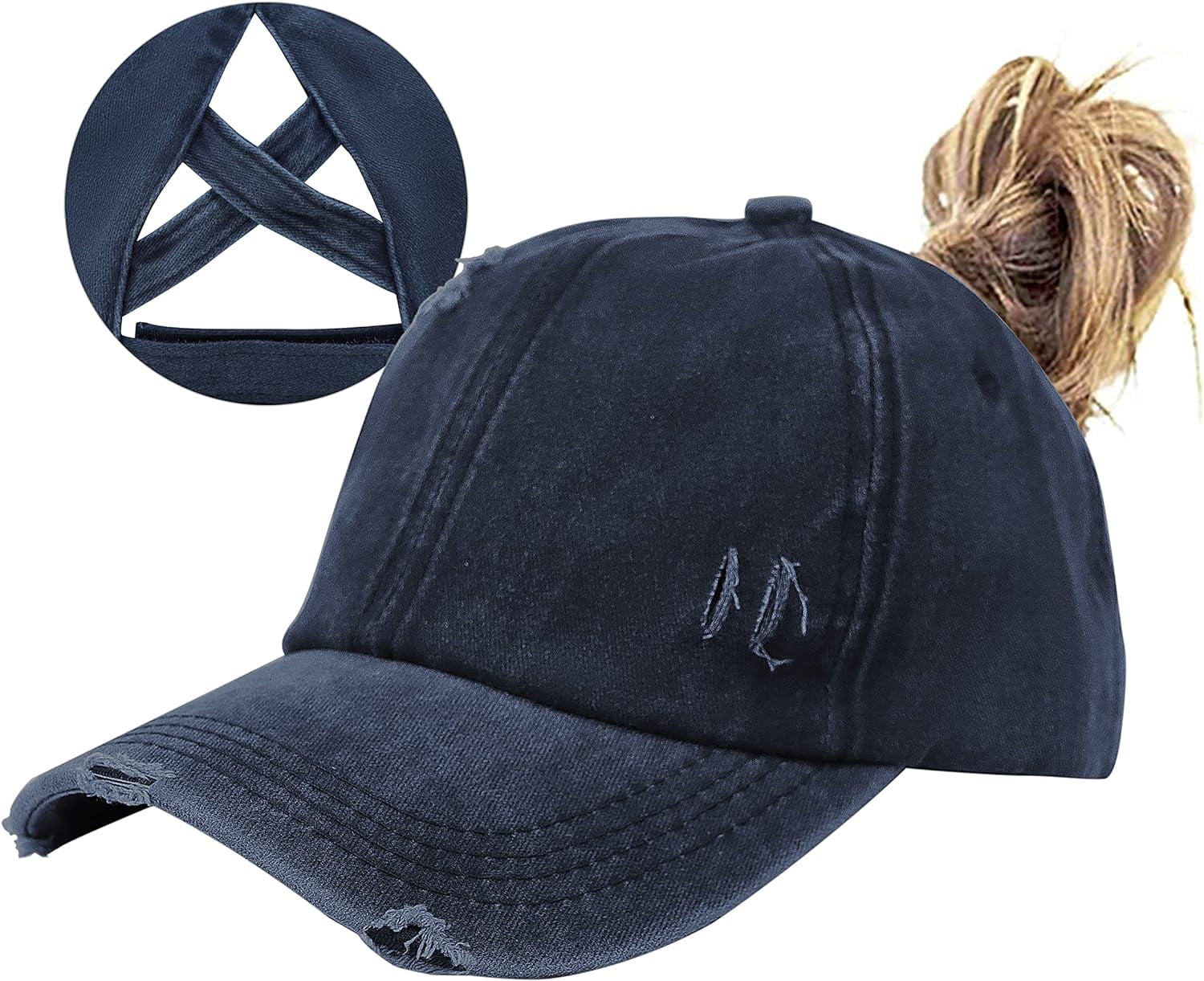 Municipal HGGE Women Ponytail Criss Cross High Messy Buns Ponycaps ...