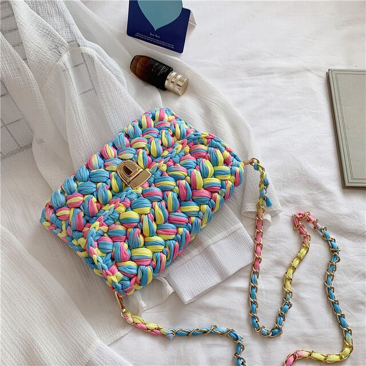 Municipal Handmade Woven Women's Crossbody Bags Thread Hook Knitted ...