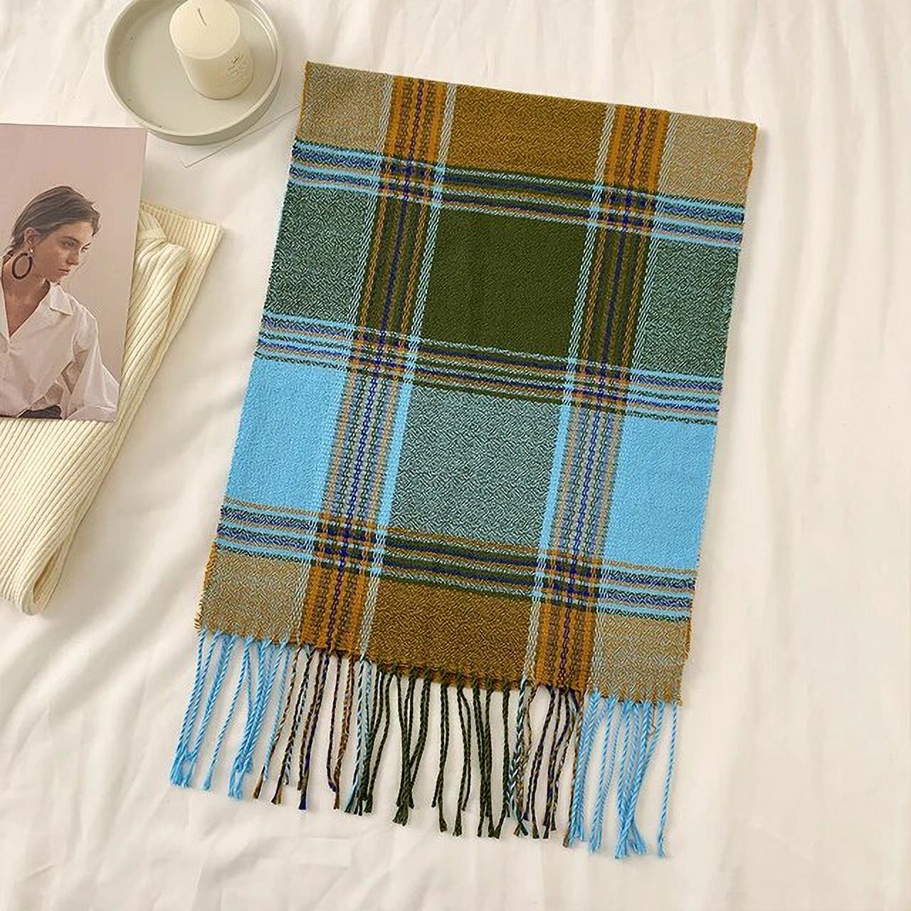 Municipal New Knitted Women Scarf Winter Ladies Vintage Preppy Style ...