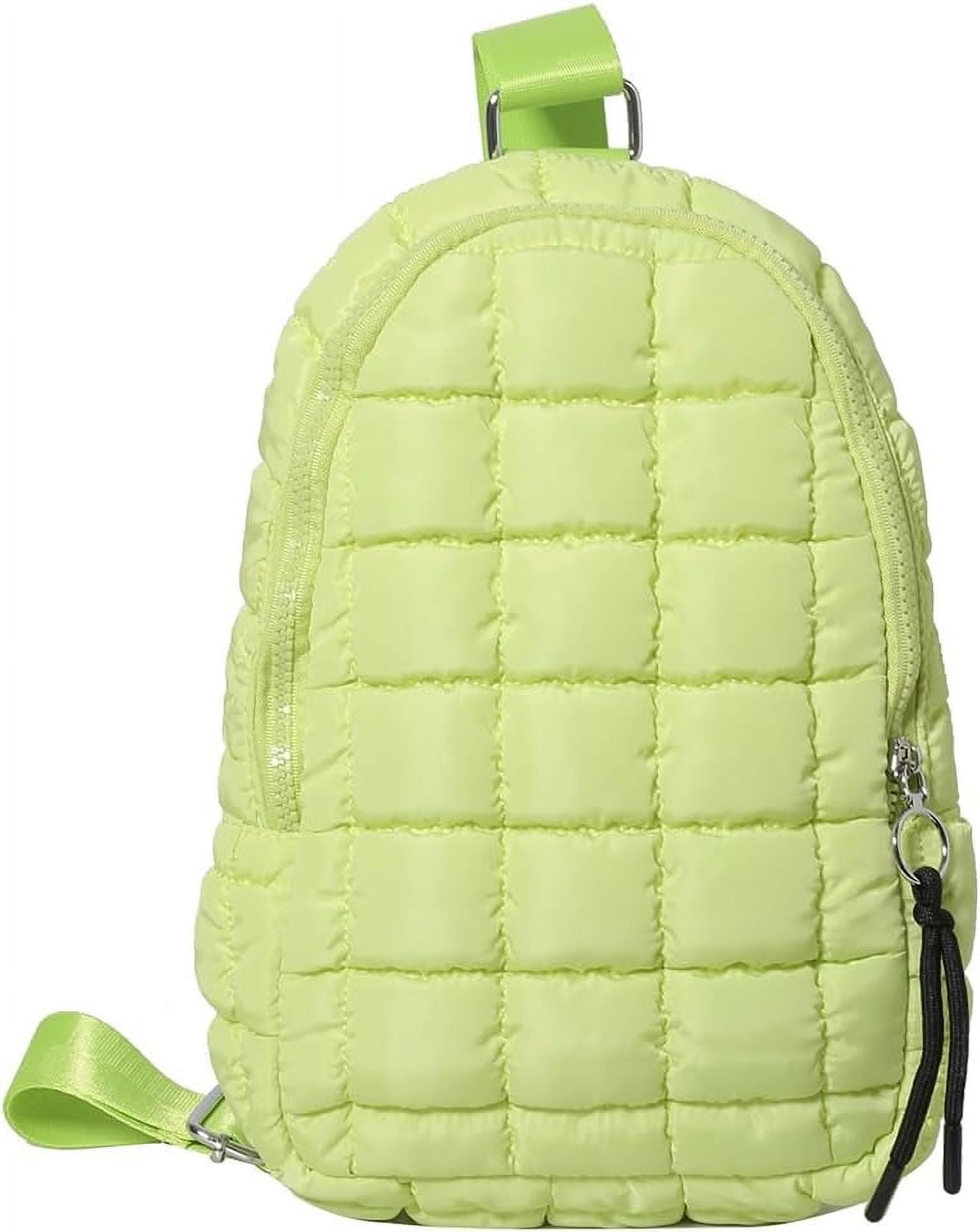 HLSOHJP Puffer Quilted Sling Bag Crossbody Purse Women Puffer Fanny ...
