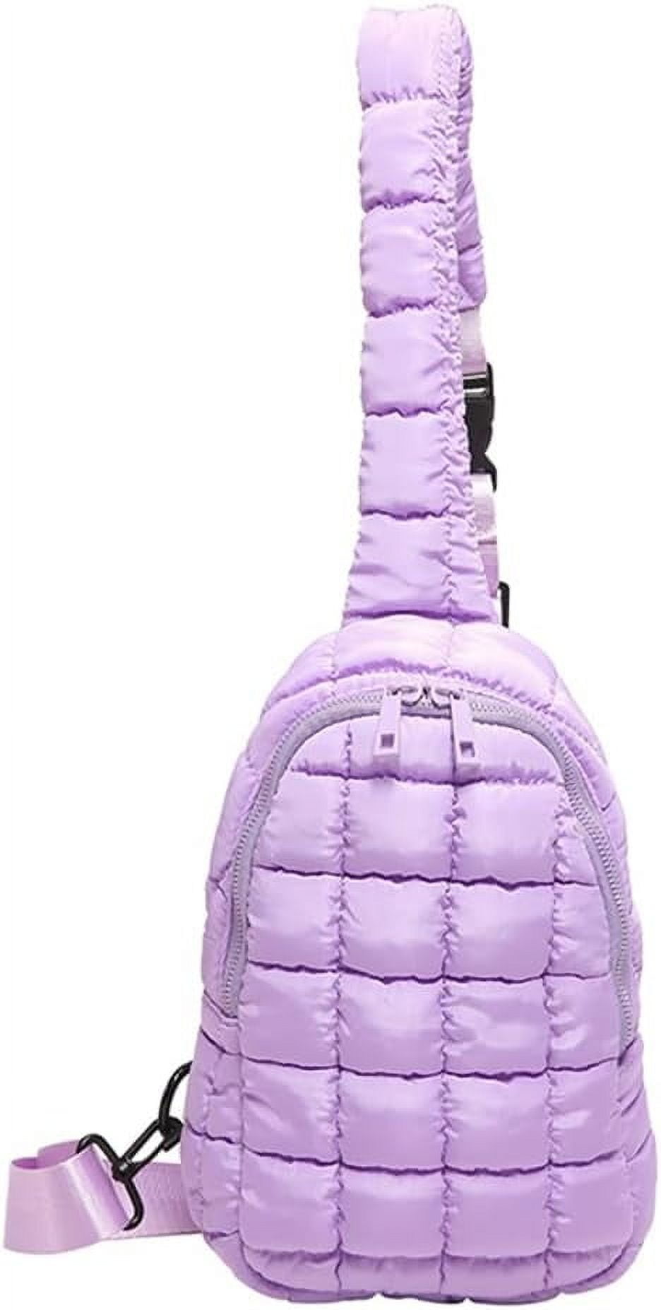 Municipal Puffer Quilted Sling Bag Puffy Crossbody Purse for Women ...