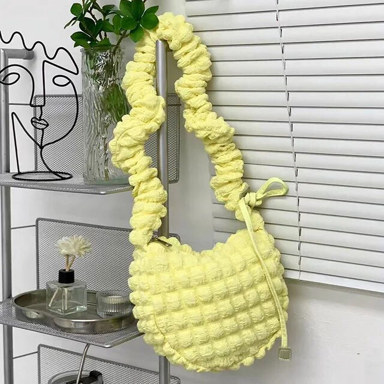 Municipal Quilted Bubble Crossbody Bags for Women Cloud Padded Pleated ...