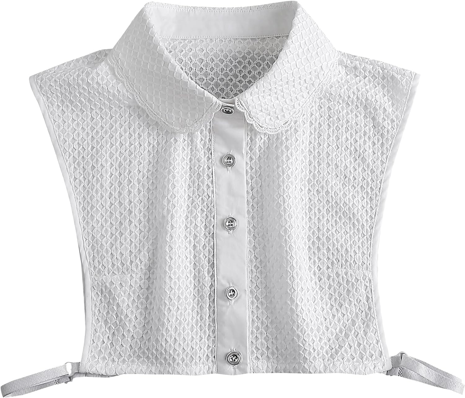 Municipal Ruffle False Collar Blouse Dickey Collar Peter Pan Collar Fake Collar Shirt for Women ...