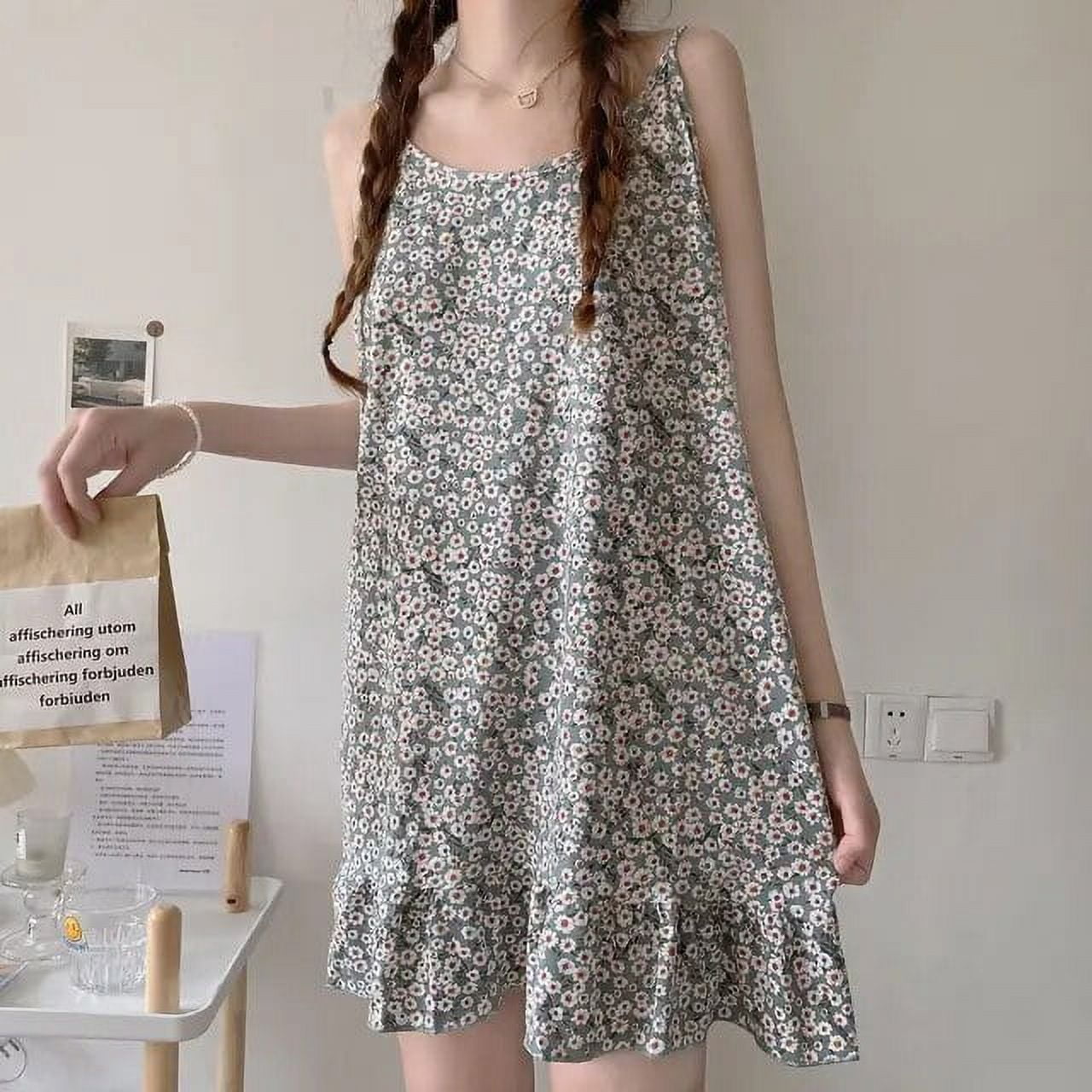 Municipal Ruffle Night Dress Womensexy Spaghtti Strap Pajamas Set Style ...