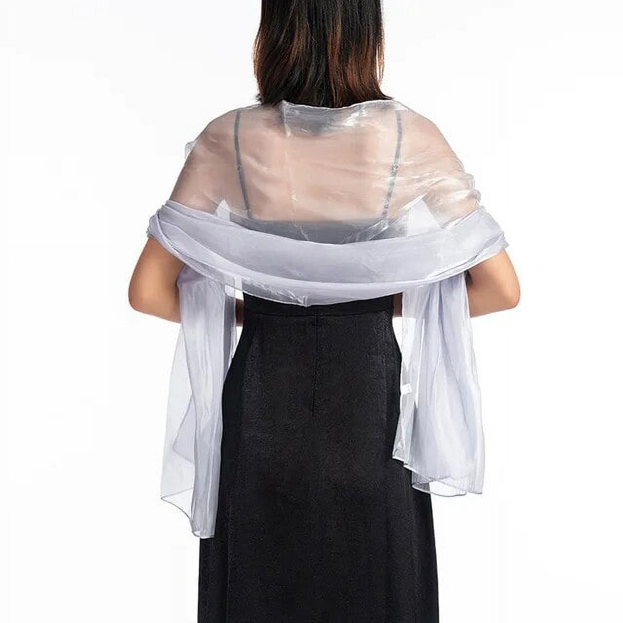Municipal Sexy Transparent Solid Color Yarn Long Shiny Sunscreen Cloak ...